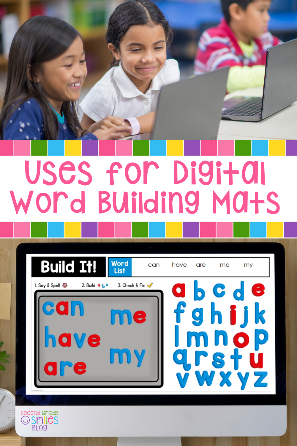 Ways to Use Digital Word Work Mats - Second Grade Smiles